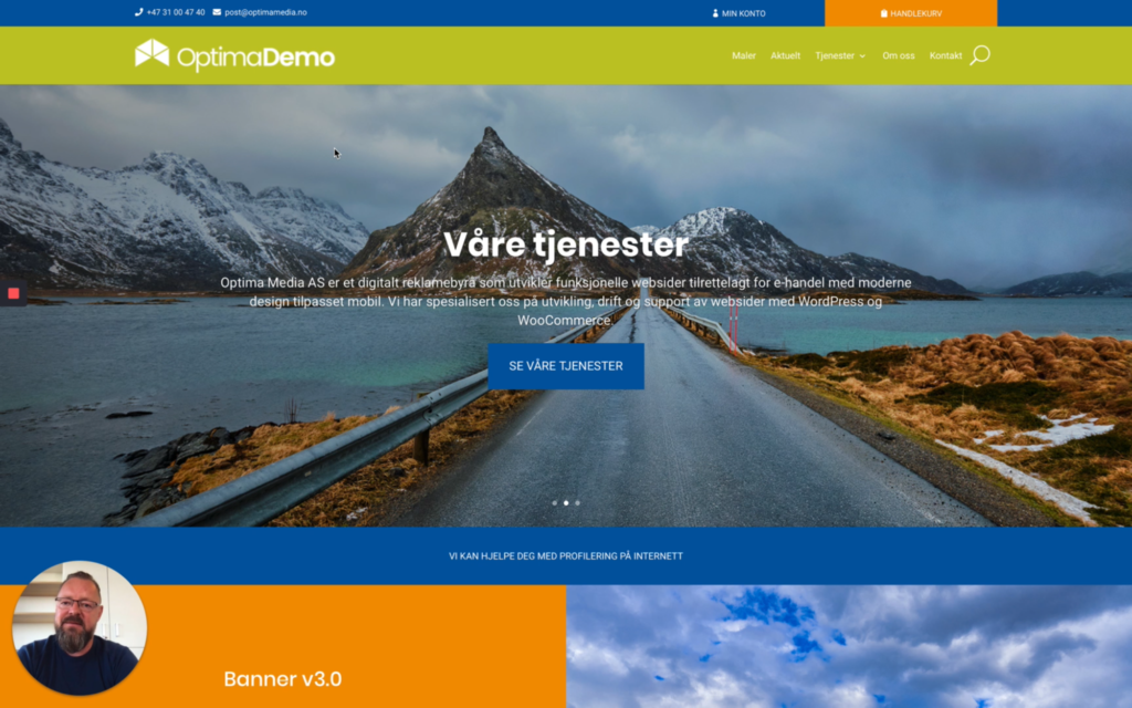 Hvordan lage en funksjonell meny med egen logo? - Optima Media AS